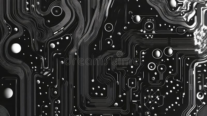 Abstract Circuit Board Black White Stock Illustrations – 3,599 Abstract Circuit Board Black ...