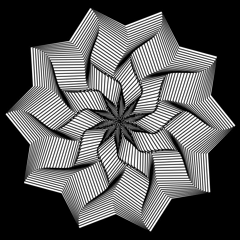 Abstract Black and White Circular Pattern. Geometric Pattern with ... Abstract Black and White Circular Pattern. Geometric Pattern with ...