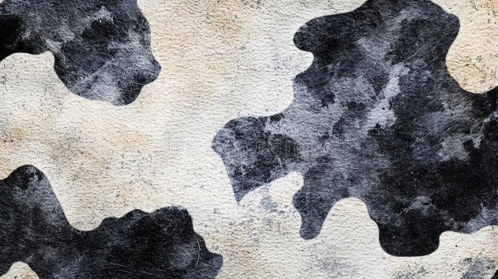 Abstract Black and White Cowhide Pattern Design for Creative Projects ...