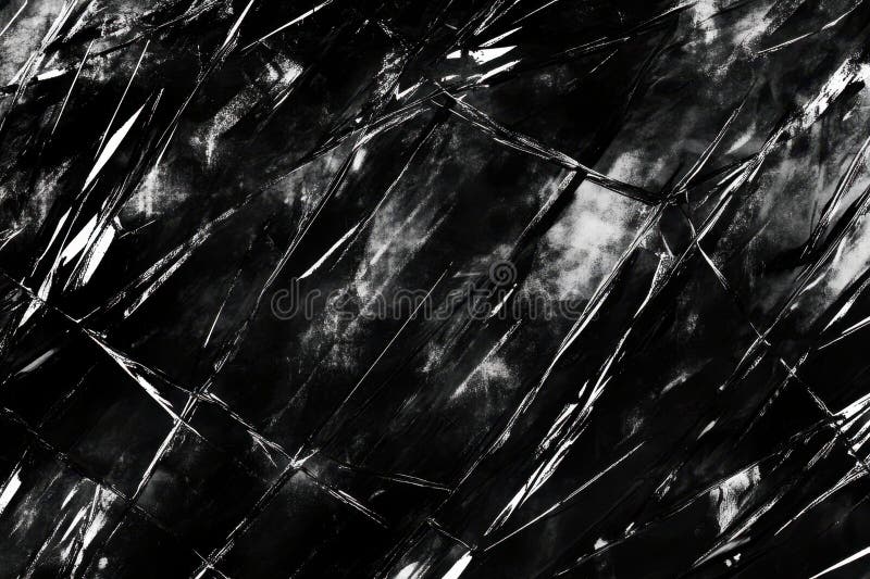 Abstract Black and White Cracked Texture with Sharp Angles and Contrast ...