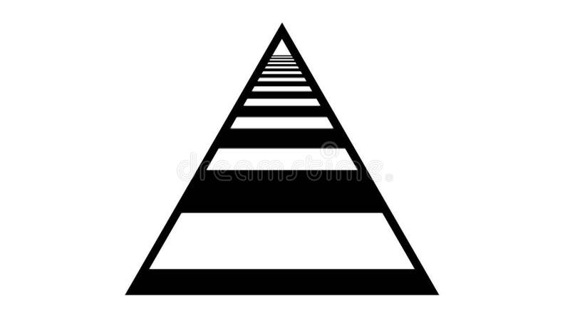 Abstract Black White Crosswalk Inside the Shape of Triangle Frame ...