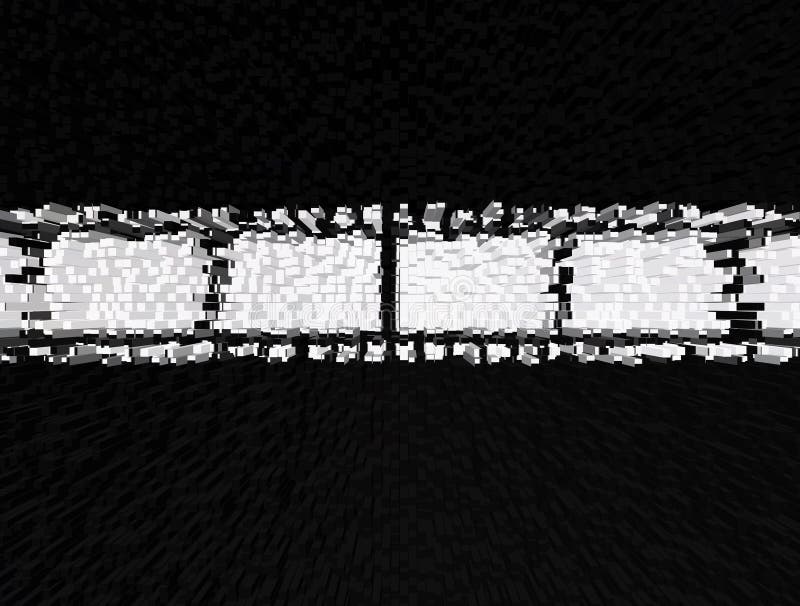 Abstract Black and White 3d Illustrtion Background for Design Stock ...