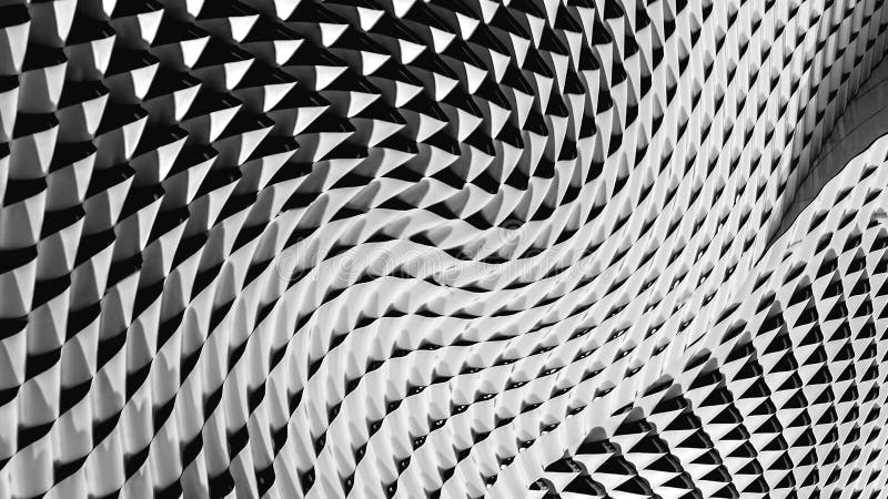 Abstract Black and White 3d Model. Background for Design Stock ...