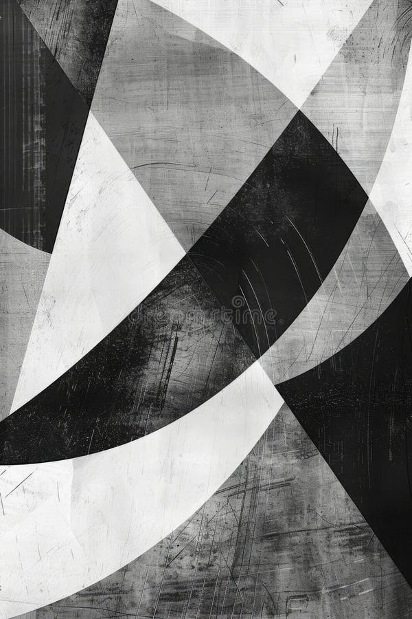 Abstract Black and White Design Contemporary Style Stock Image - Image ...