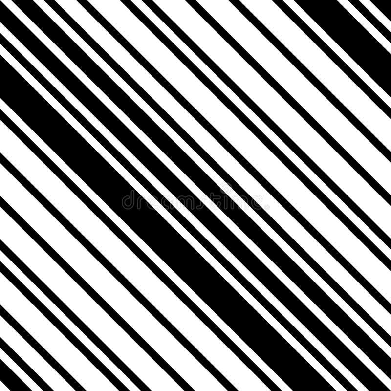 Black and White Diagonal Striped Seamless Pattern Stock Vector ...