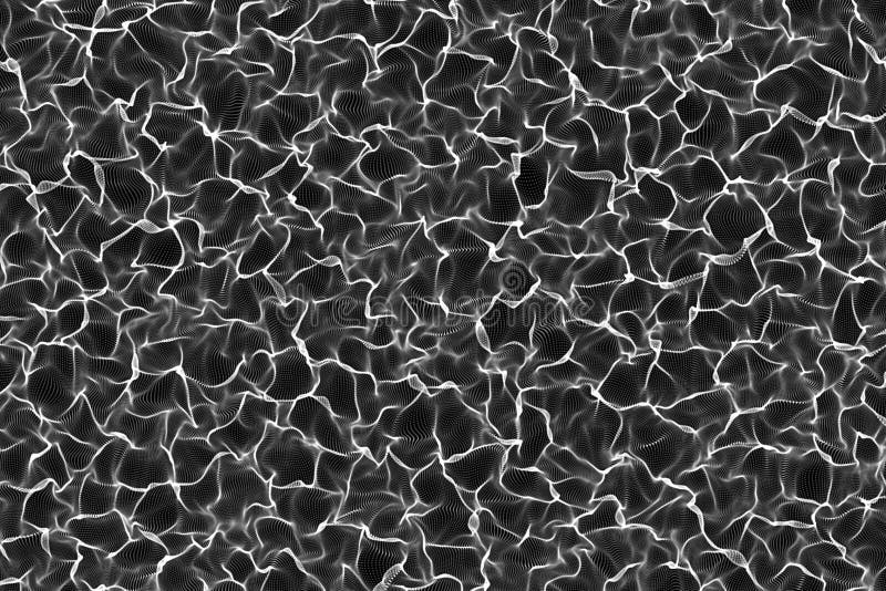 Abstract Black and White Digital Shiny Texture Wave Material Movement ...