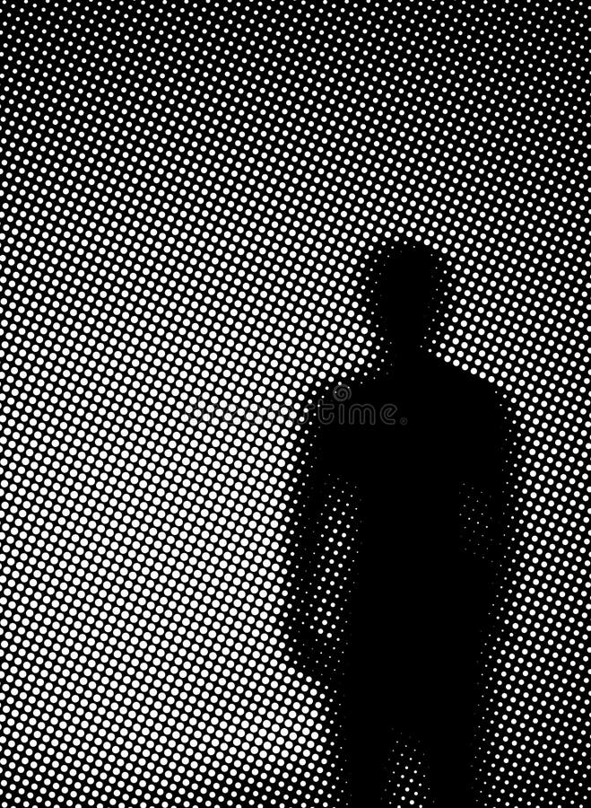 Abstract Black and White Digital Wallpaper , Man Shape Stock ...