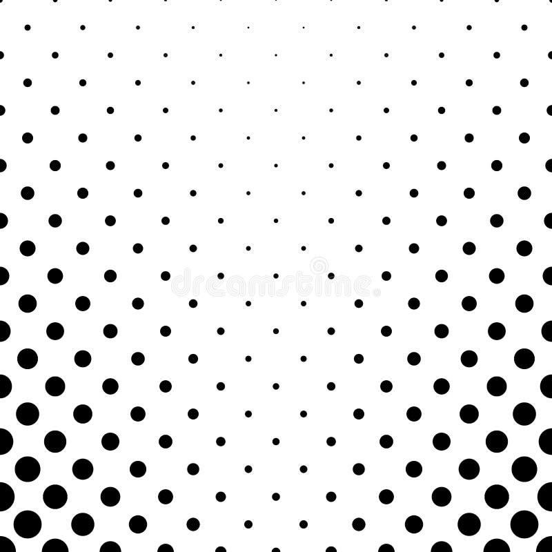 Abstract Black and White Dot Pattern - Geometric Simple Vector ...