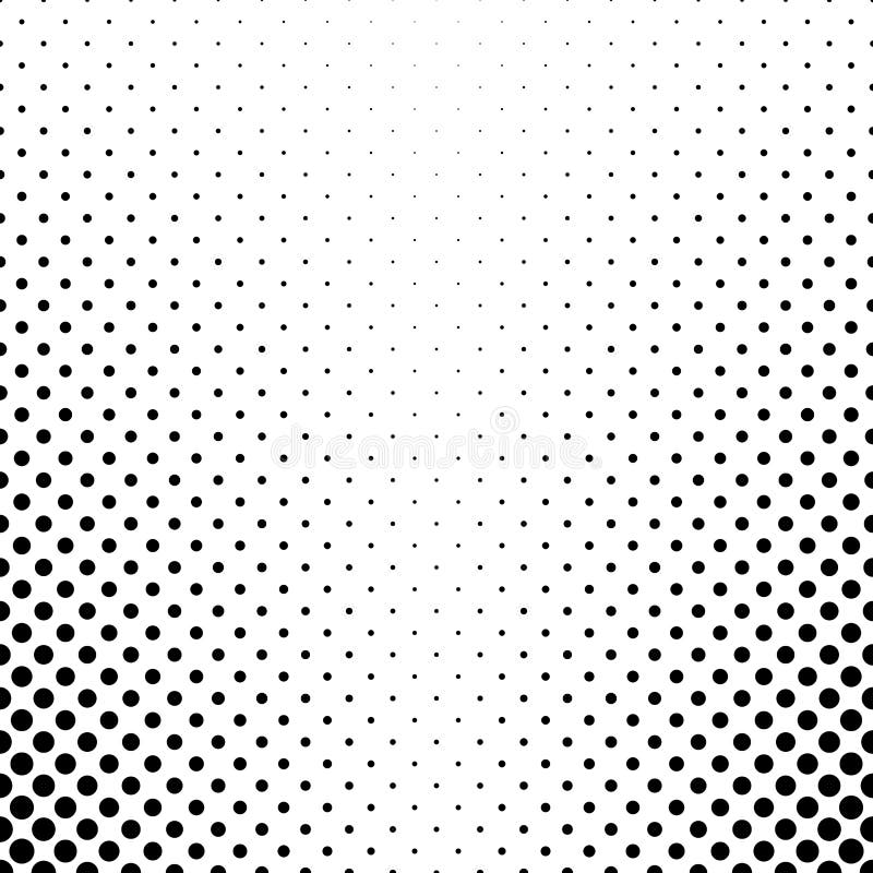 Abstract Black and White Dot Pattern - Geometrical Simple Vector ...
