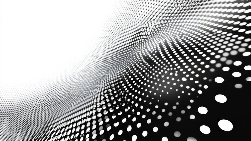 Abstract Black and White Dotted Background Stock Illustration ...