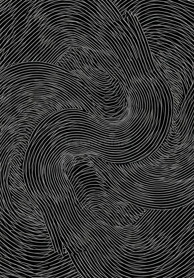 Abstract Black and White Dotted Line Pattern Texture Stock Illustration ...