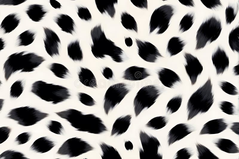 Abstract Black and White Fur Pattern Stock Illustration - Illustration ...