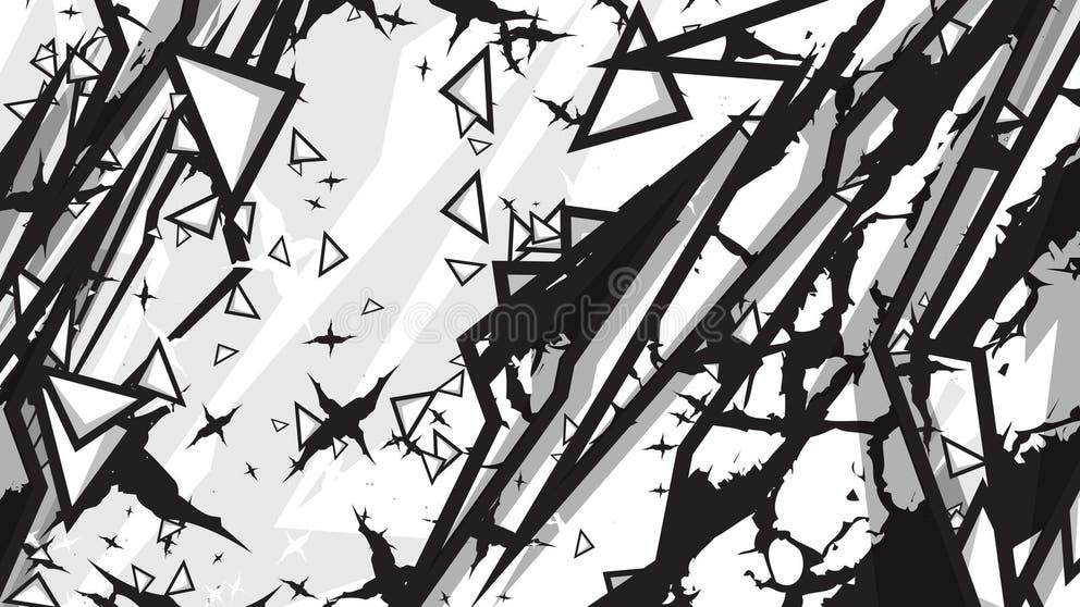 Sharp Black Geometric Shards Stock Illustrations – 958 Sharp Black ...