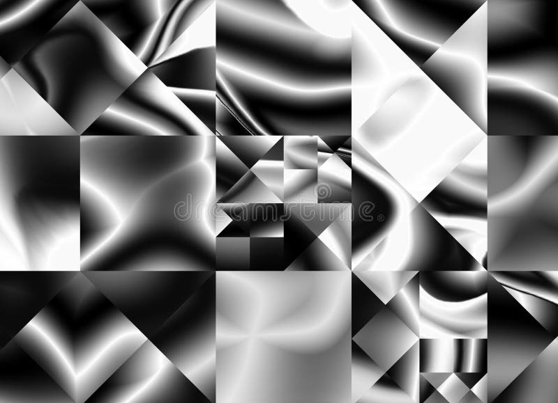 Abstract Black and White Geometric Distorted, Pattern Design Surface ...
