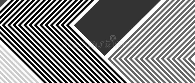 Abstract Black and White Geometric Lines. Background with Diagonal ...