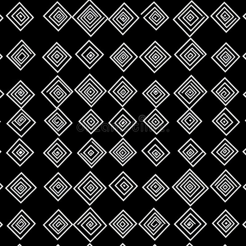Abstract Black White Geometric Pattern Random Symbols Shapes Stock ...