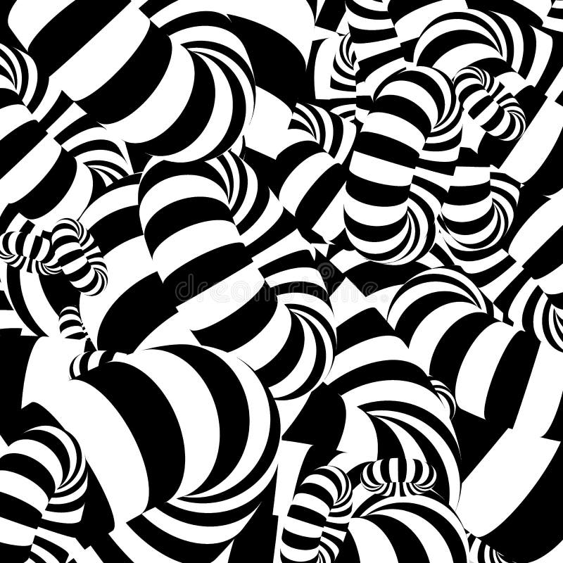 Abstract Black And White Geometric Pattern Vector Background Eps 10 Stock Illustration