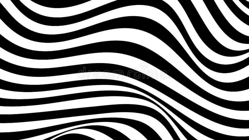 Abstract Black and White Geometric Waves Pattern Animation Video with ...