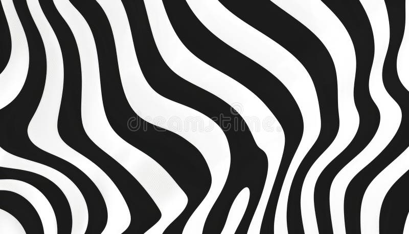 Abstract Black and White Geometric Waves Pattern with Vector Optical ...