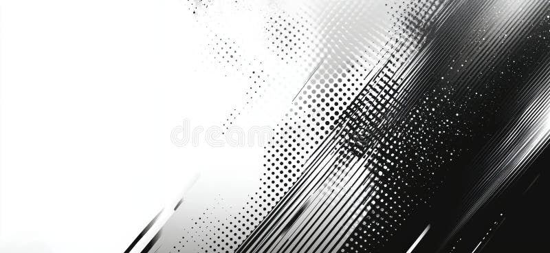 Abstract Black White Graphic Design Dynamic Lines Dotted Patterns Stock ...