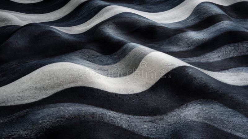 Abstract Black White Gray Fabric Texture Waves Pattern Stock ...