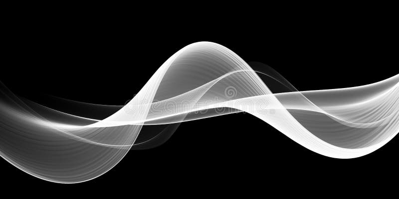 Abstract Black and White Grid Wave Design Stock Illustration ...
