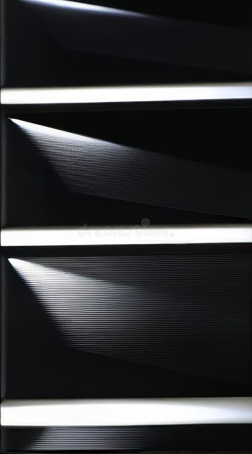 Abstract Black and White Grooved Pattern, Modern Geometric Design ...