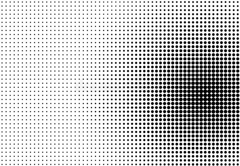 Right Side Clustered Black and White Halftone Gradient Stock ...