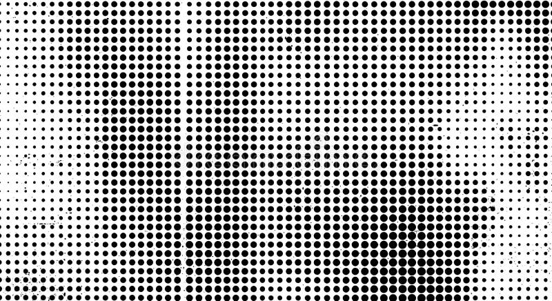 Abstract Black and White Halftone Dots Pattern, High-contrast Texture ...
