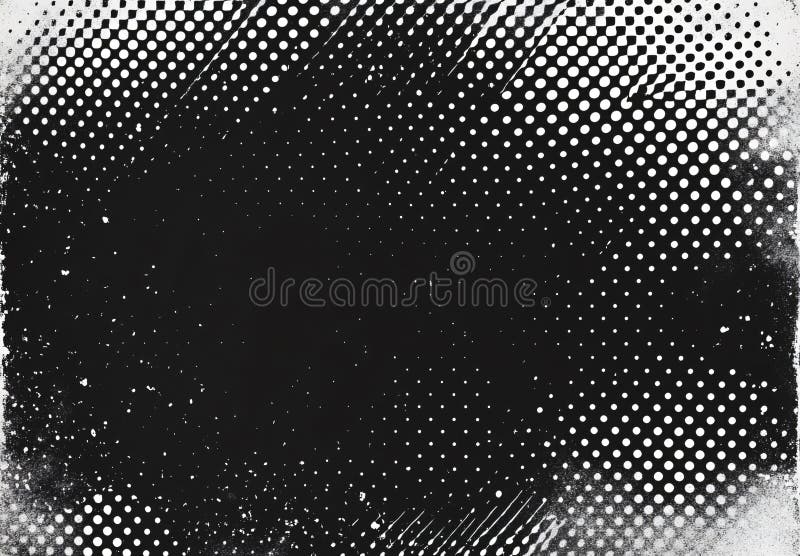 Abstract Black and White Halftone Dotted Texture High Quality Image ...