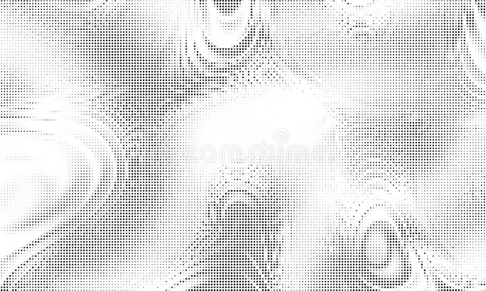 Abstract Black and White Halftone Pattern Design Featuring Unique ...