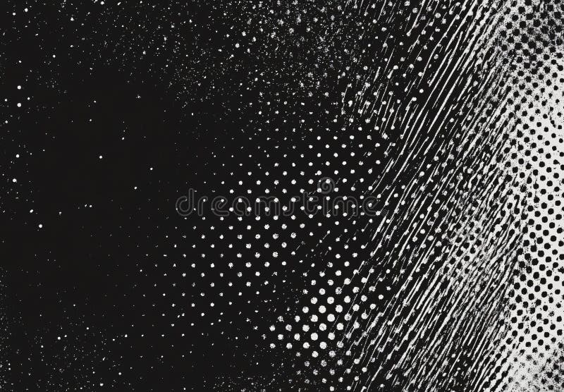 Abstract Black and White Halftone Texture with High Quality Image Stock ...