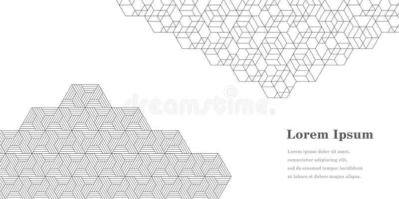 Abstract Black White Hexagon, Geometric Background, Polygon Pattern ...