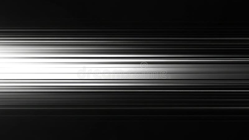 Abstract Black and White Horizontal Lines with Light Gradient Stock ...