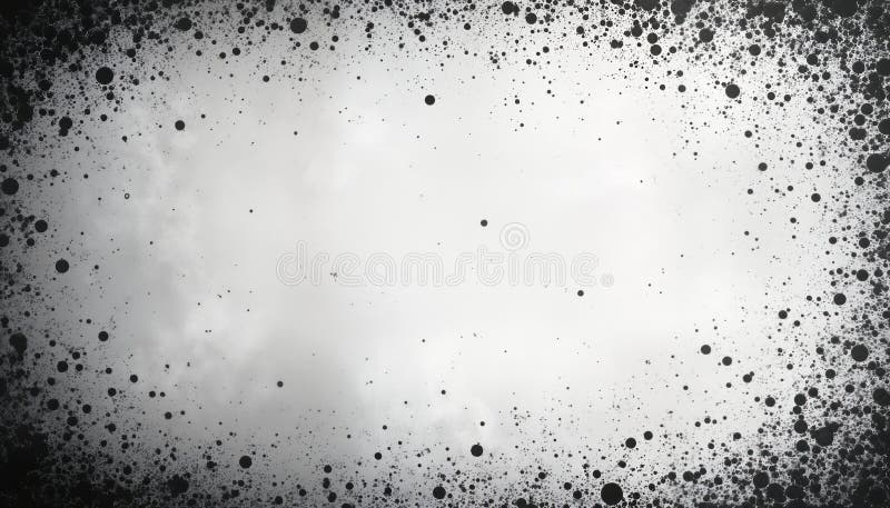 Abstract Black, White Image with Grunge Texture. Dots, Spots Create ...