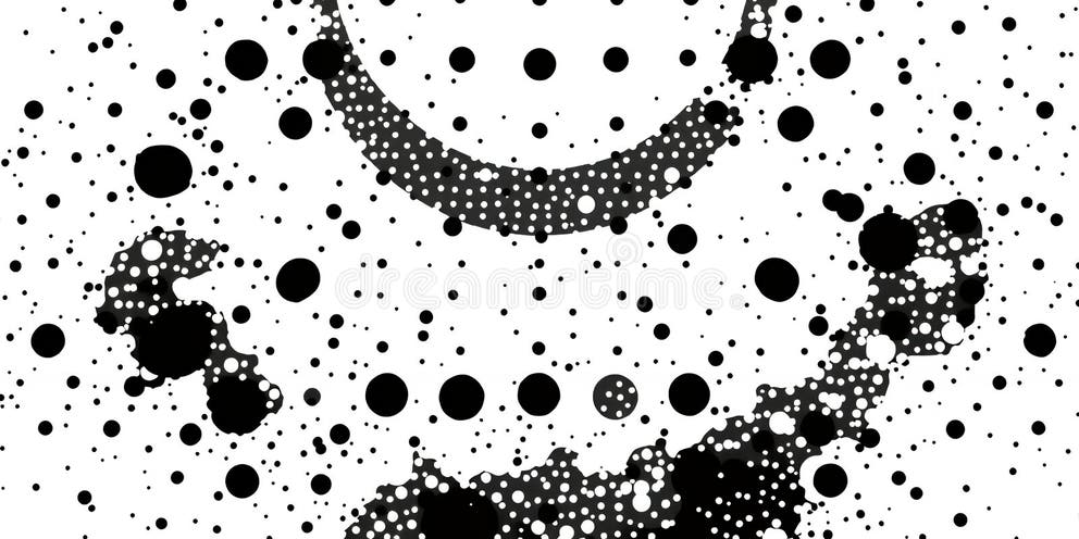 Abstract Black and White Ink Splatter Pattern Stock Illustration ...