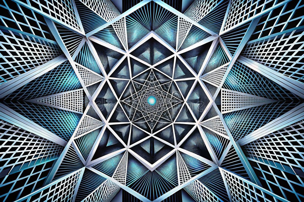 Abstract Black and White Intersecting Lines Grid Pattern Seamless ...