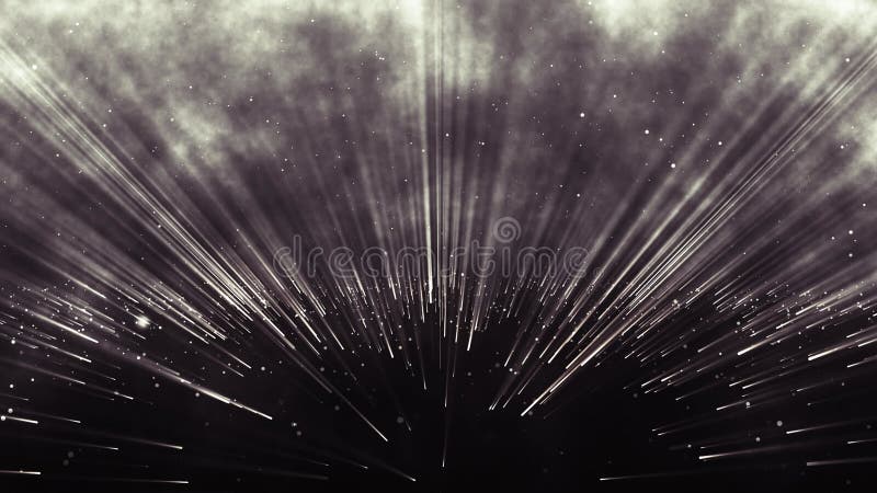 Abstract Black and White Led Background with Rays and Motion Dots ...