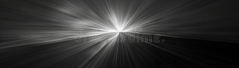 Abstract Black and White Light Burst Background with Radiant Lines ...