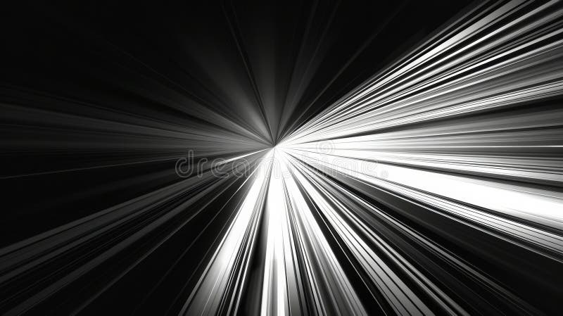 Abstract Black and White Light Burst Effect, Futuristic Design Stock ...
