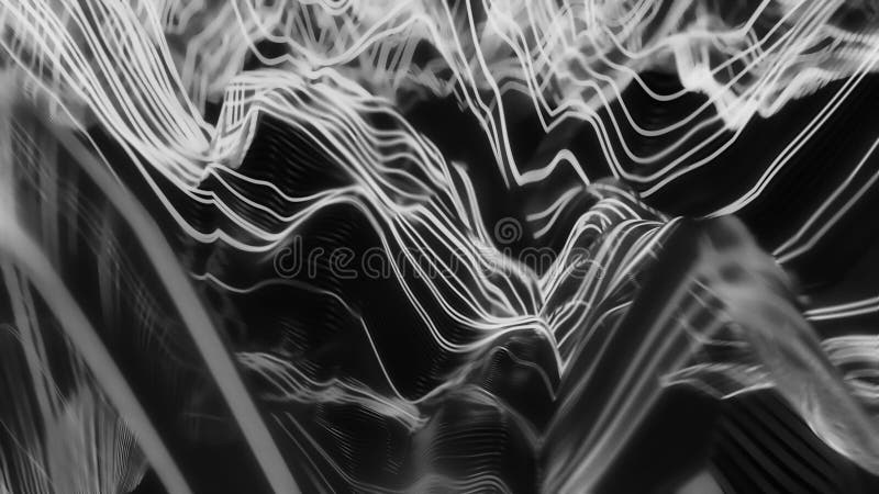 Abstract Black and White Light Rays. Stock Footage - Video of loopable ...