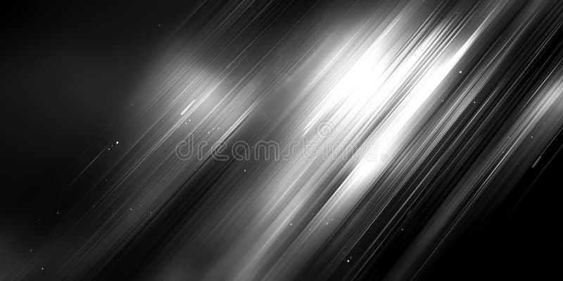 Abstract Black and White Light Streaks Create Dynamic Diagonal Patterns ...