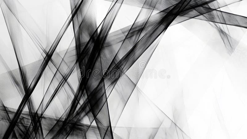 Abstract Black and White Line Art Texture Background Stock Illustration ...