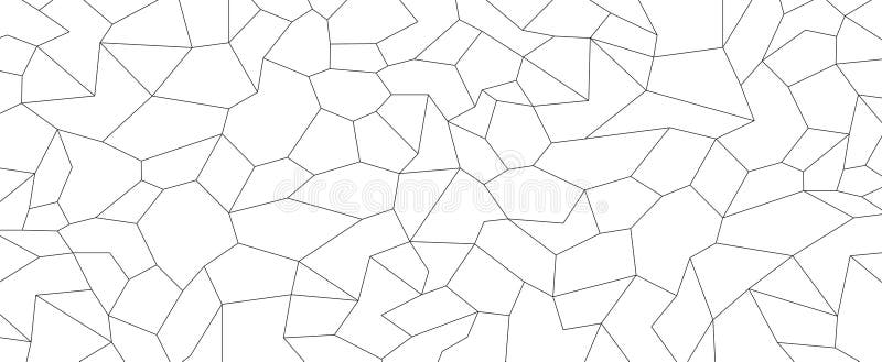 Abstract Black White Lines. Geometric Rectangle Background. Polygon ...