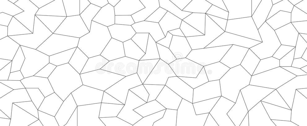 Abstract Black White Lines. Geometric Rectangle Background. Polygon ...