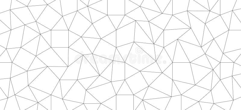 Abstract Black White Lines. Geometric Triangle Tile Background. Polygon ...