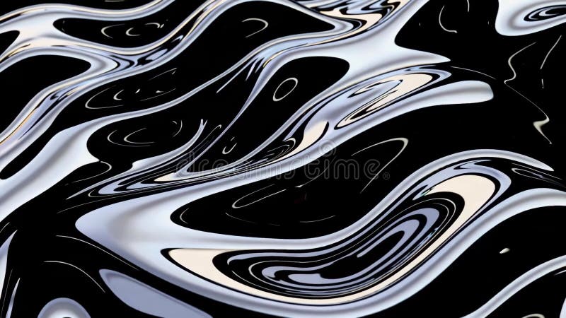 Abstract Black and White Liquid Pattern, Fluid Art Design. Modern ...