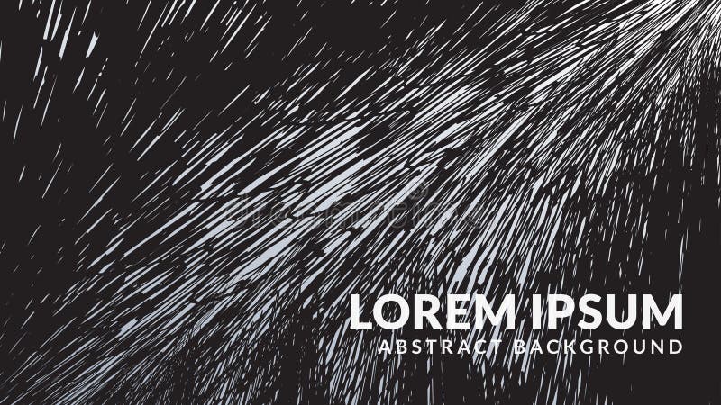 Abstract Black and White Mess Scribble Texture Stock Illustration ...