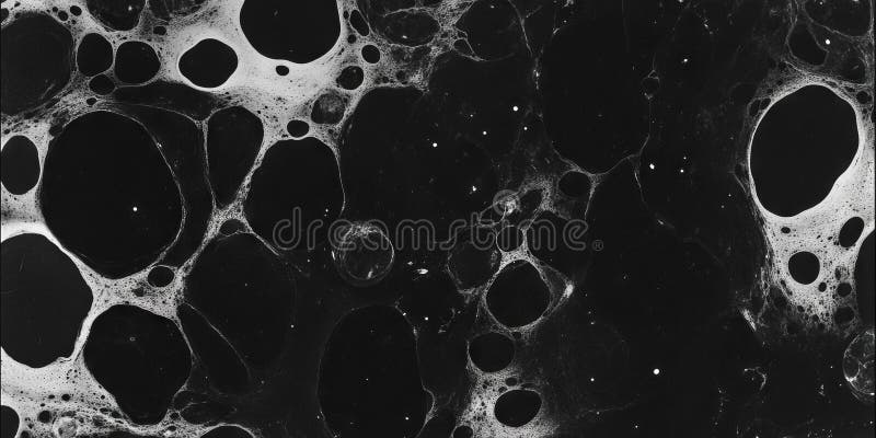 Abstract Black and White Mottled Texture Features Dense Spots and ...
