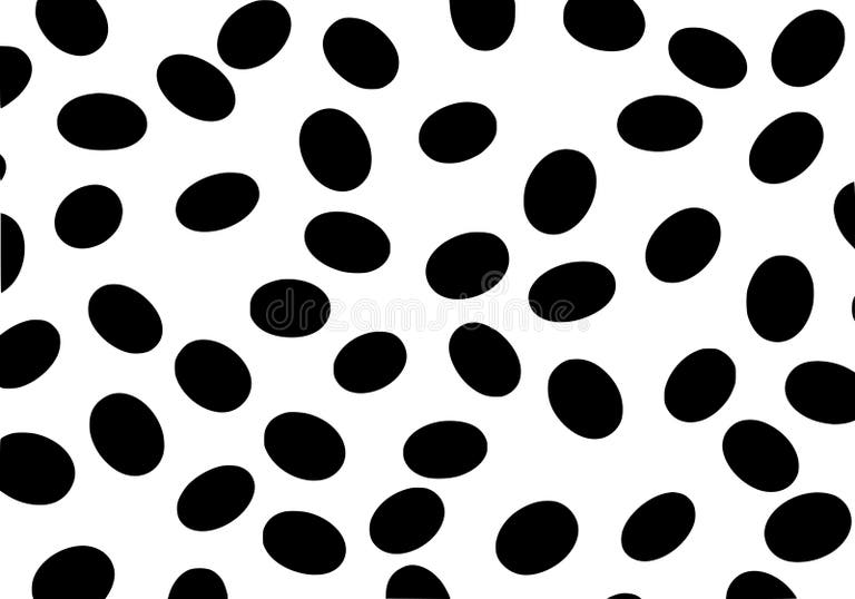 Abstract Black and White Oval Pattern Design Seamless Repeating Texture ...